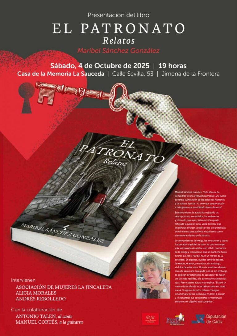 Presentación del libro «El Patronato» (relatos), de Maribel Sánchez ...